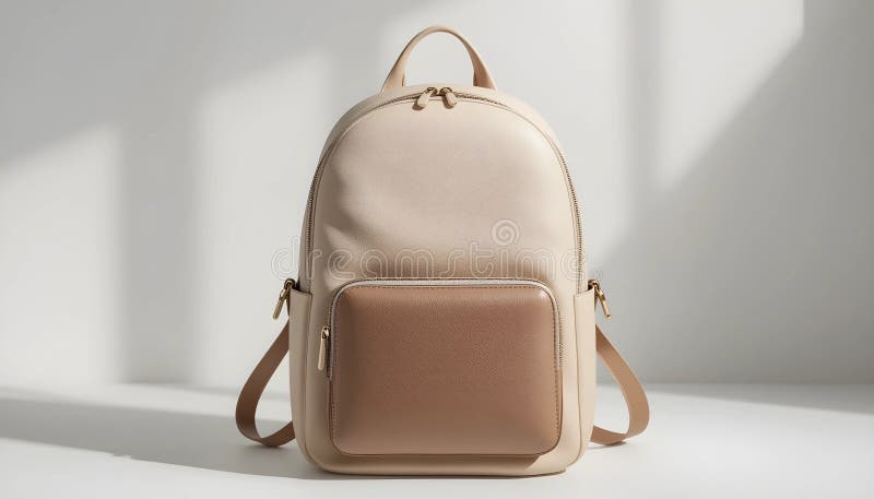 Aesthetic Backpack with a Sleek and Minimalist Design Stock ...