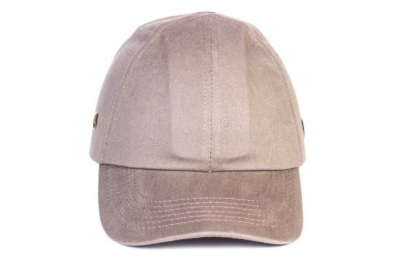 Beige Baseball Cap on White Background, Protection from Sun Stock Image ...