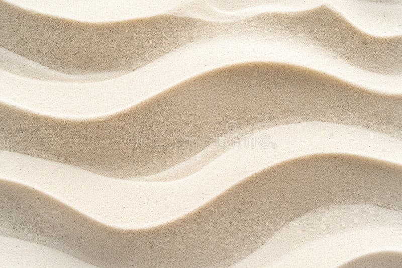 Beige Beach Sand with a Natural Wavy Pattern Stock Illustration ...