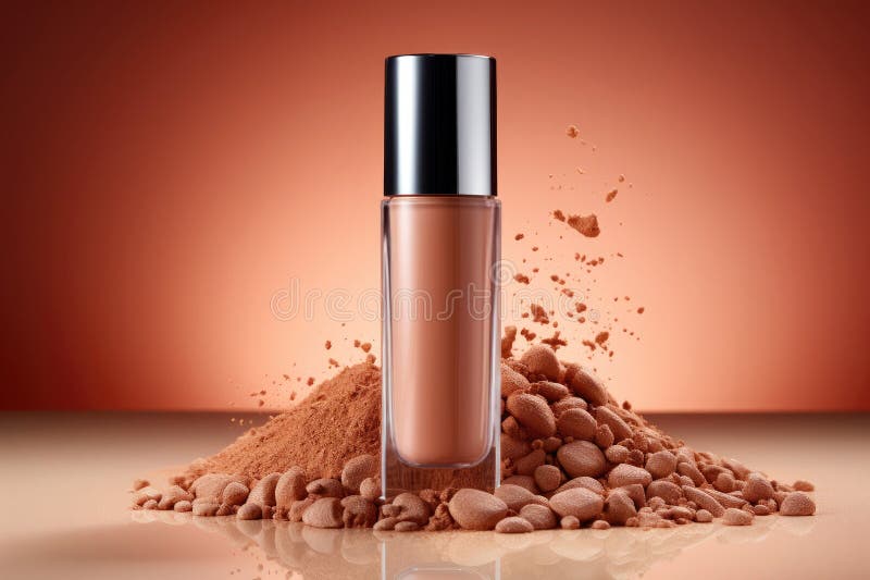 Beige Beauty Base: Liquid Foundation for Flawless Facial Composition ...