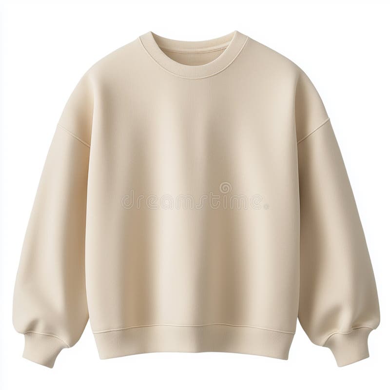 Beige Blank Sweater Isolated Background. Ai Generated Stock Illustration - Illustration of ...