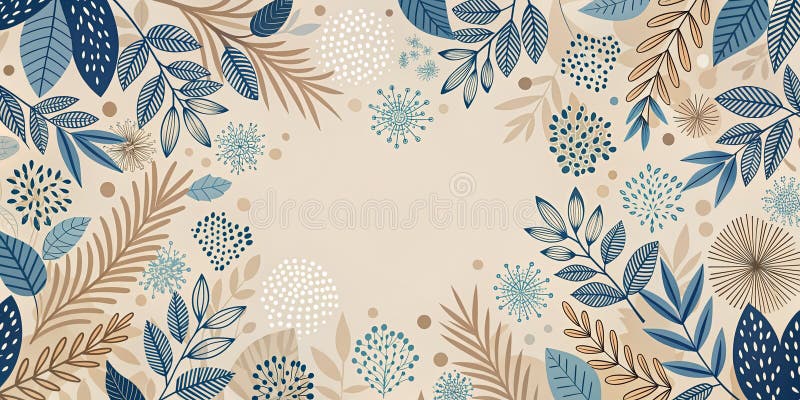 Beige and Blue Nature Pattern Background Abstract Backdrop Generative ...