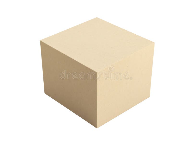 A Beige Box with a Brown Border. Stock Illustration - Illustration of ...