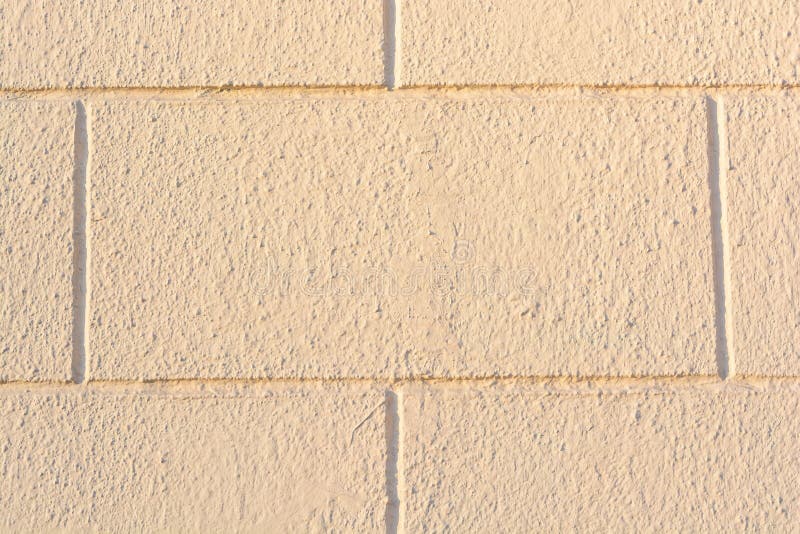 Beige Brick Wall Background Texture Stock Photo - Image of plaster ...