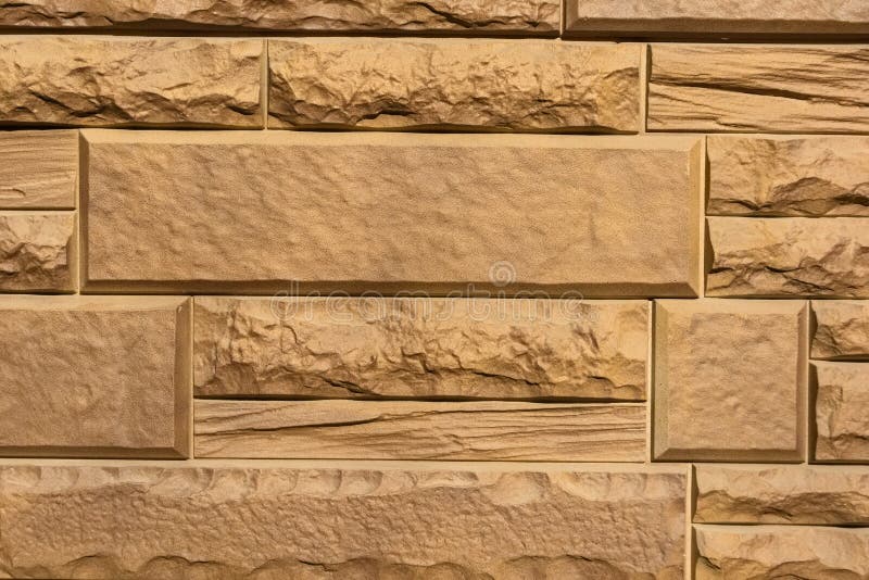 Beige Brick Wall Background Texture Stock Image - Image of regular ...