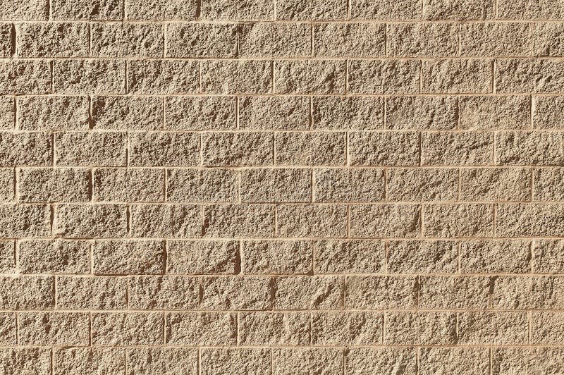 Beige Brick Wall Background Texture Stock Image - Image of wall ...