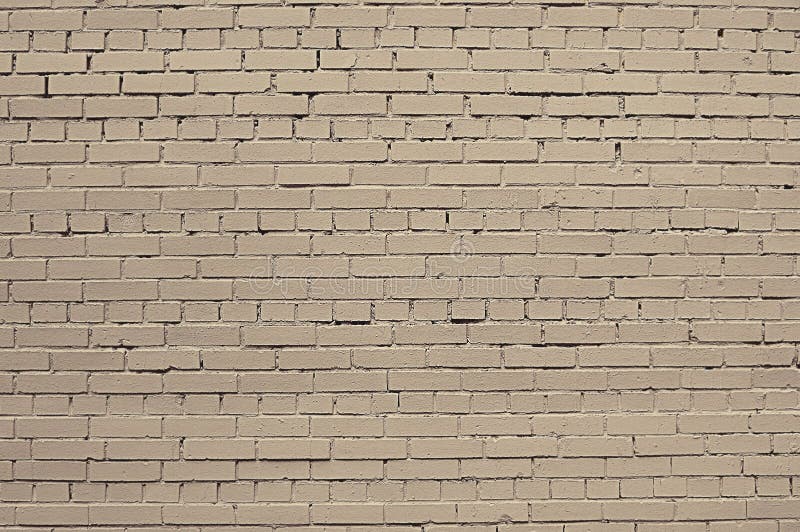 Beige Brick Wall Background Texture Stock Image - Image of city, street ...