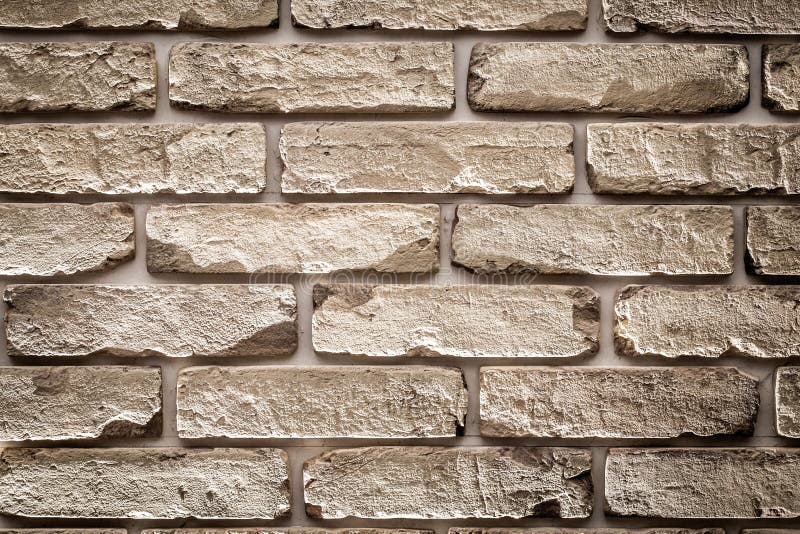 Beige brick wall stock photo. Image of built, exterior - 86724114