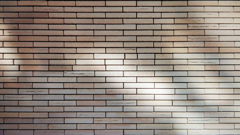 Beige Brick Wall with Subtle Shadow Patterns and Textured Design in Natural Lighting Stock ...