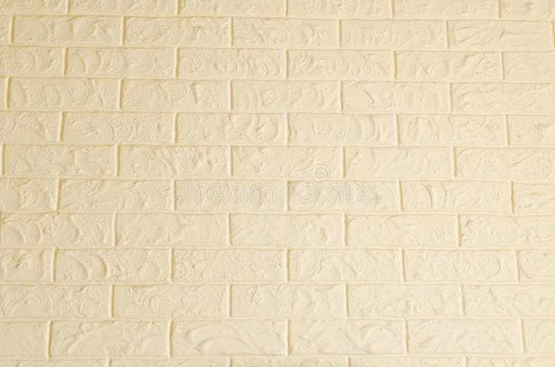 Beige Brick Wall Texture Pattern Stock Photo - Image of stucco ...