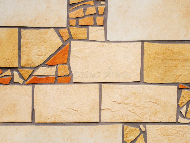 Broken Mosaic Tiles Texture Background Stock Image - Image of ...