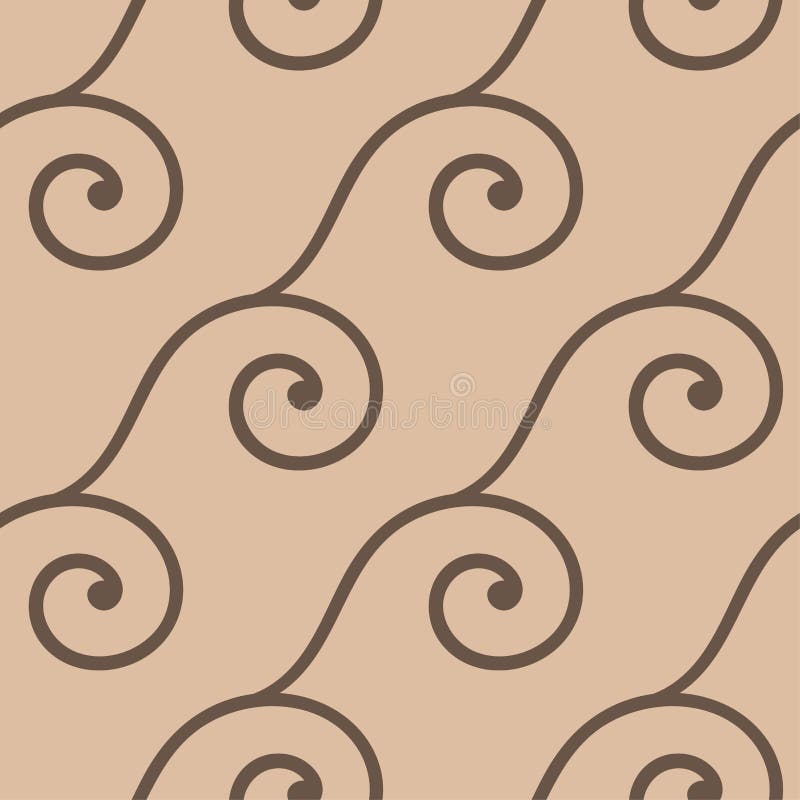 Beige and Brown Geometric Print. Seamless Pattern Stock Vector ...