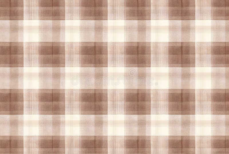 Beige and Brown Plaid Fabric Texture Stock Illustration - Illustration ...