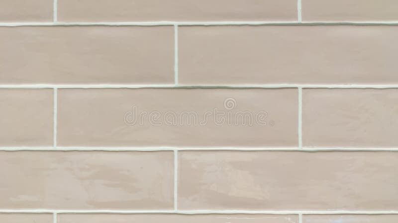Beige Brown Tilling Brick Wall in Modern House Stock Photo - Image of ...