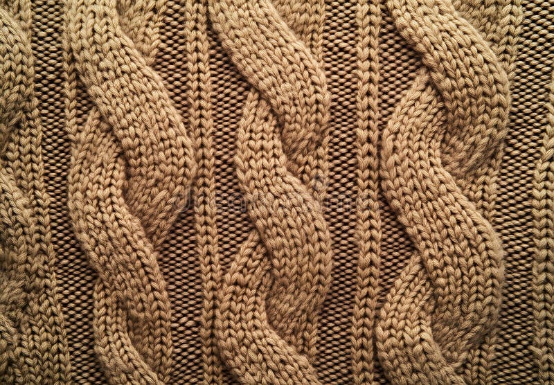 Beige Cable Knit Texture Background Stock Illustration - Illustration ...
