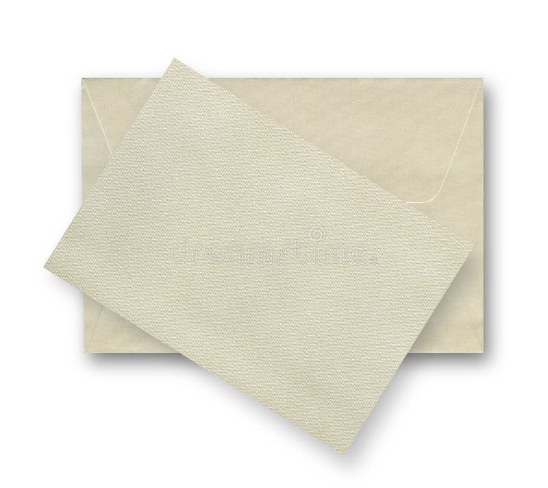 Beige card and envelope. stock photo. Image of invitation - 28043238