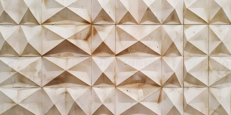 Beige Ceramic Tile Wall with Triangular Shapes Stock Illustration ...