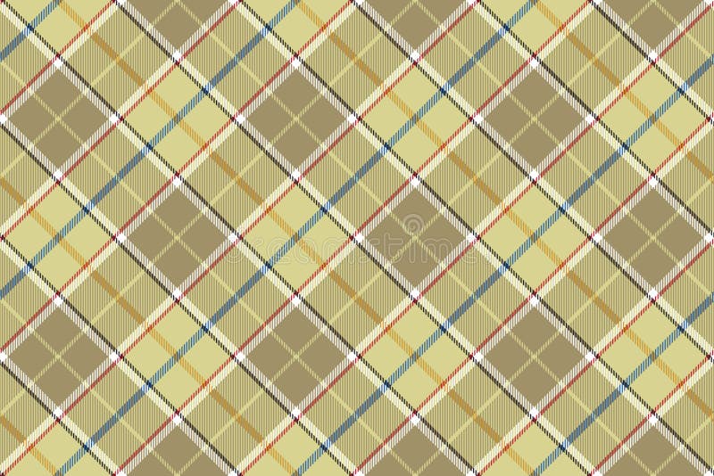 Beige Check Seamless Diagonal Fabric Texture Stock Vector ...