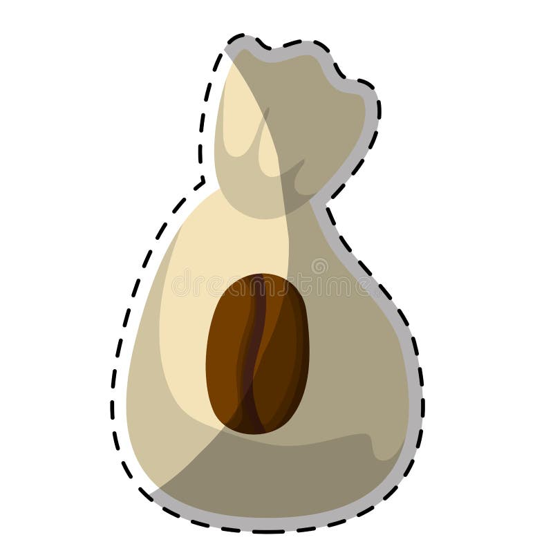 Beige Coffee Sack Icon Image Stock Illustration - Illustration of ...
