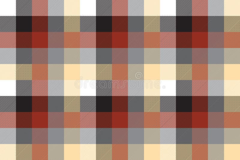 Beige Color Check Plaid Seamless Pattern Stock Vector - Illustration of ...