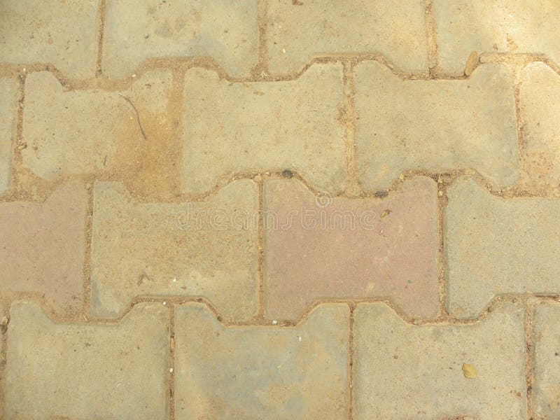 Beige Color Concrete Blocks Background Stock Photo - Image of cement ...