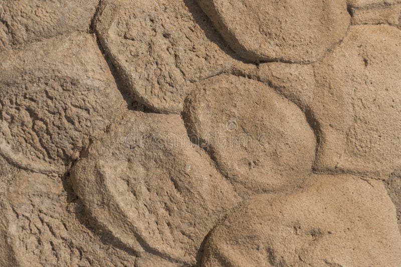 Beige Color Sand Rough Solid Stone Wall Texture Abstract Pattern ...