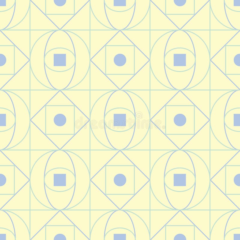 Beige Colored Geometric Seamless Pattern. Pale Background Stock Vector ...