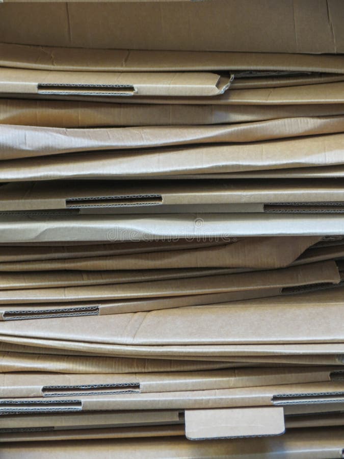 Beige Corrugated Cardboard Texture Background Stock Image - Image of ...