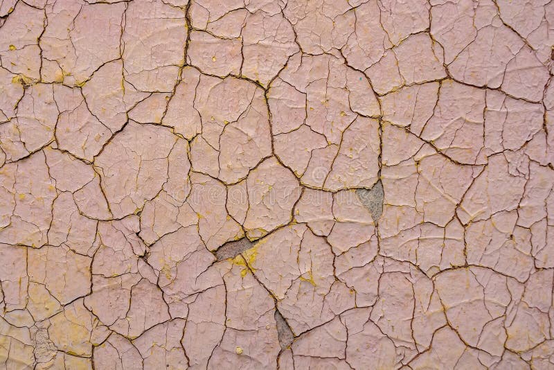 Beige Cracked Painting on Plaster Surface Stock Photo - Image of arts ...