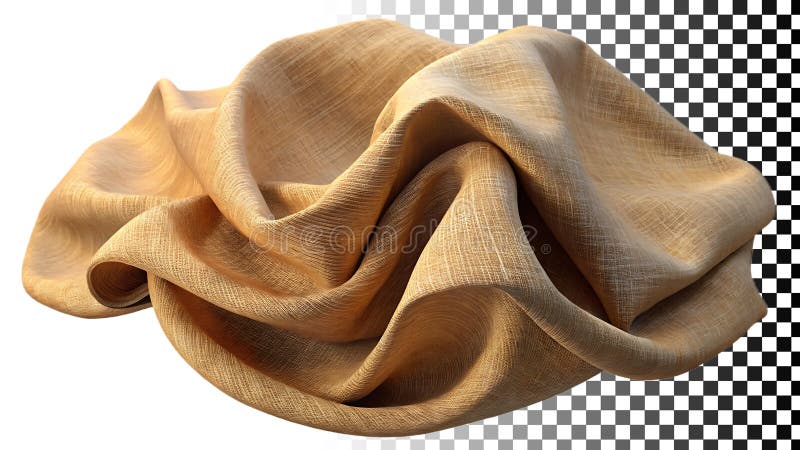 Beige Crumpled Fabric, Soft Textile Texture, Neutral Drape, and ...