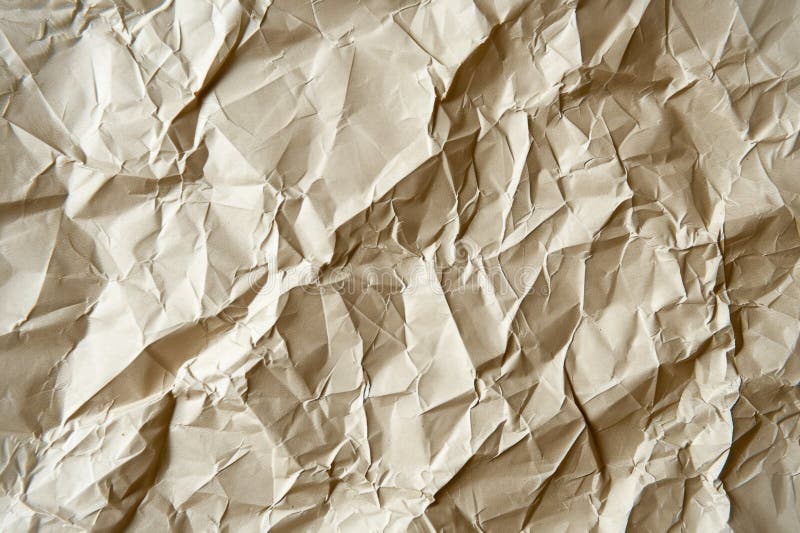 Beige Crumpled Paper Texture Background, Crumpled Paper Texture Concept ...