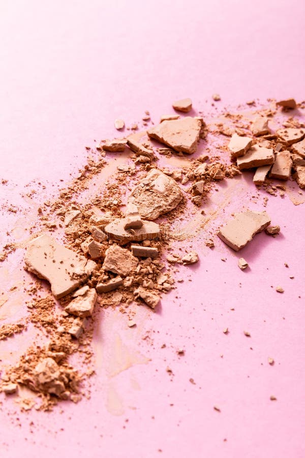 Beige and Crushed Face Powder on Stock Image - Image of glamour, broken ...