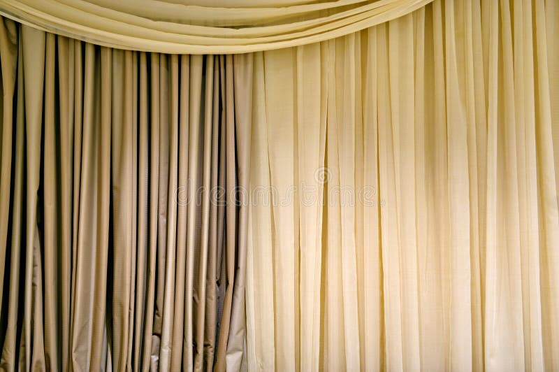 Beige curtain stock photo. Image of copy, closed, space - 26191394