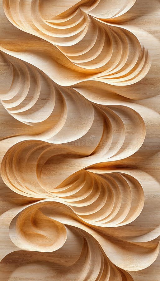 Beige Curved Lines and Shadows an Abstract Background with Elegant ...