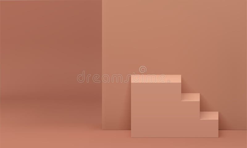 3d Stairway Level Steps Construction Pedestal Basic Foundation ...