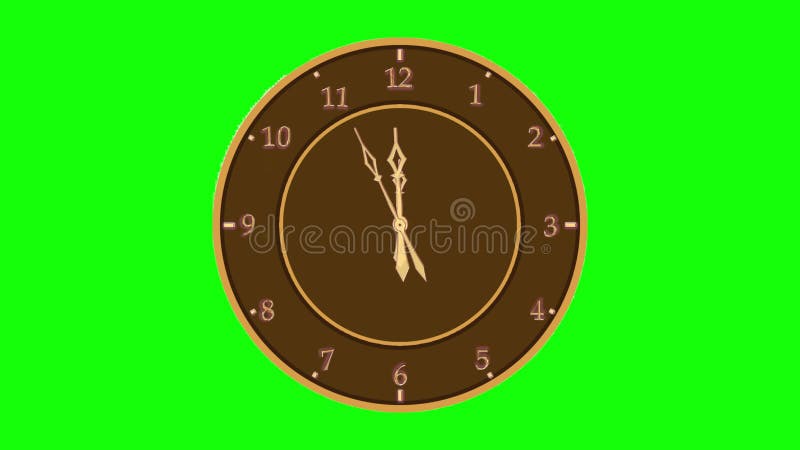 Beige Dial, Gold Hands, Arabic Numerals with Moving Hands ...