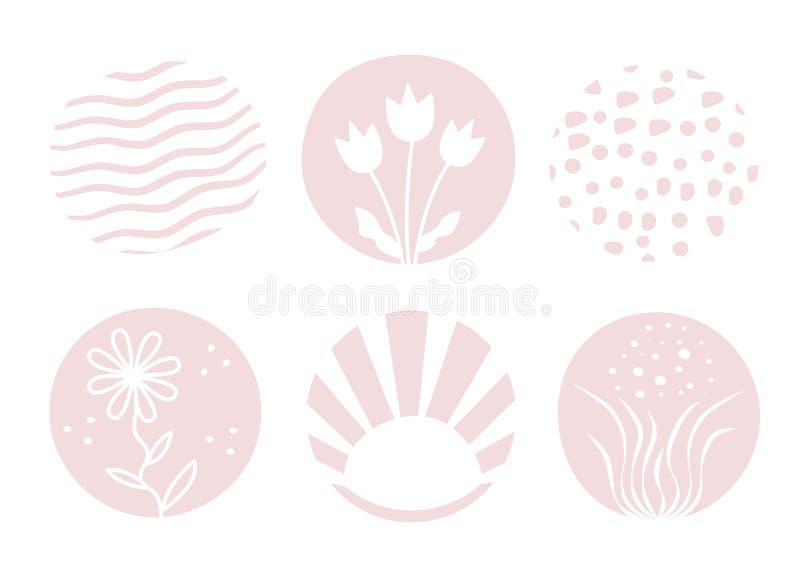 Beige Elements, Abstract Set Stock Vector - Illustration of symbol ...