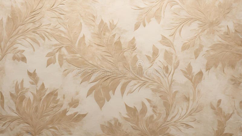 Beige Embossed Floral Handmade Indian Paper Texture Background Stock ...