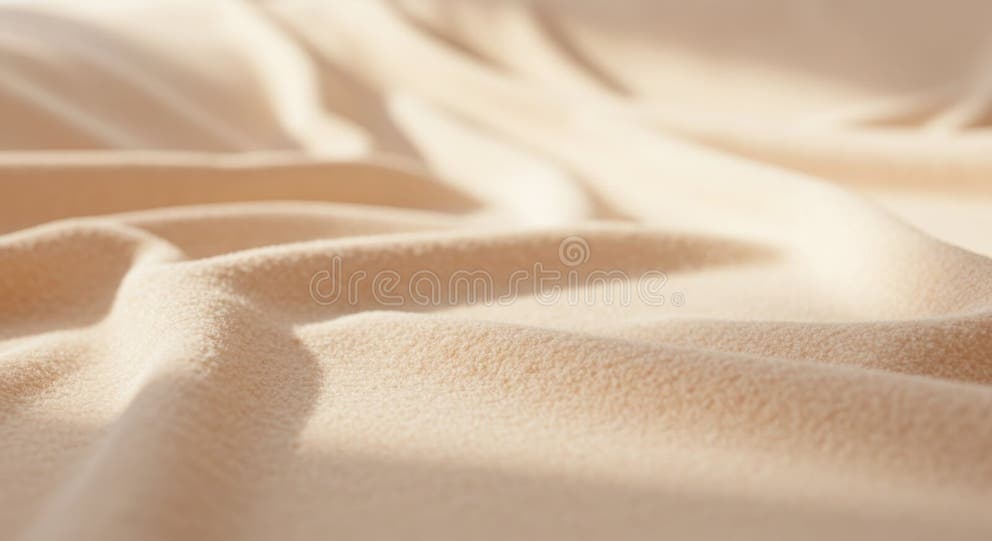 Beige Fabric Drape with Soft Texture and Subtle Light Stock Illustration - Illustration of ...