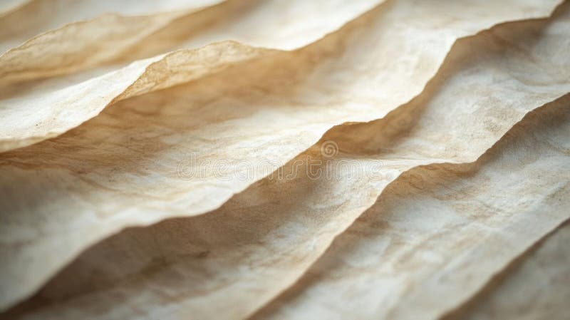 Beige Fabric with Pleated Texture Stock Illustration - Illustration of ...