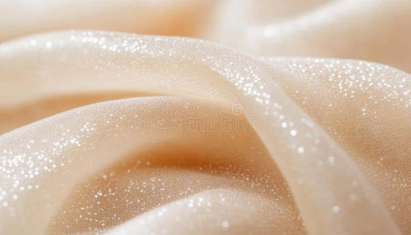 Beige Fabric Texture Glimmers with Light Touch. Elegant Background ...