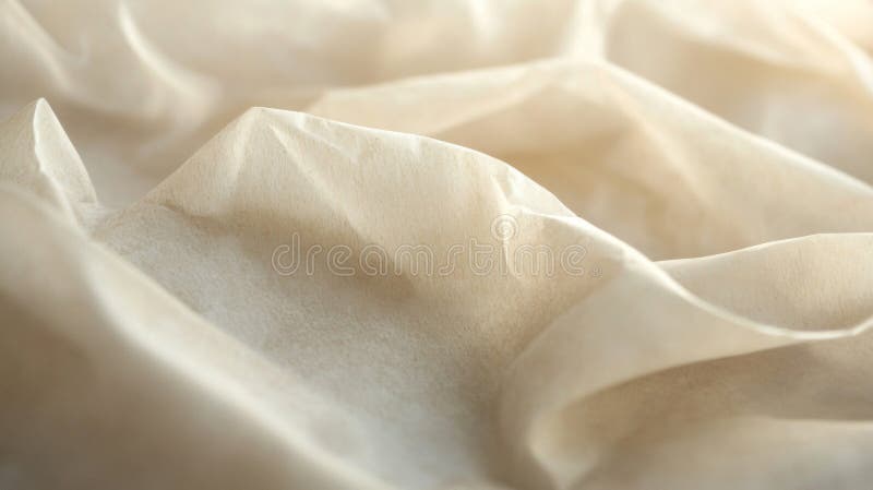 Beige Fabric Texture with Soft Folds and Creases Stock Illustration ...