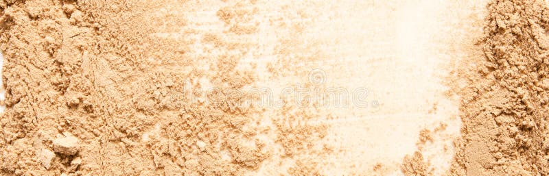 Beige Face Powder Texture. Make-up Concept Stock Photo - Image of brush ...