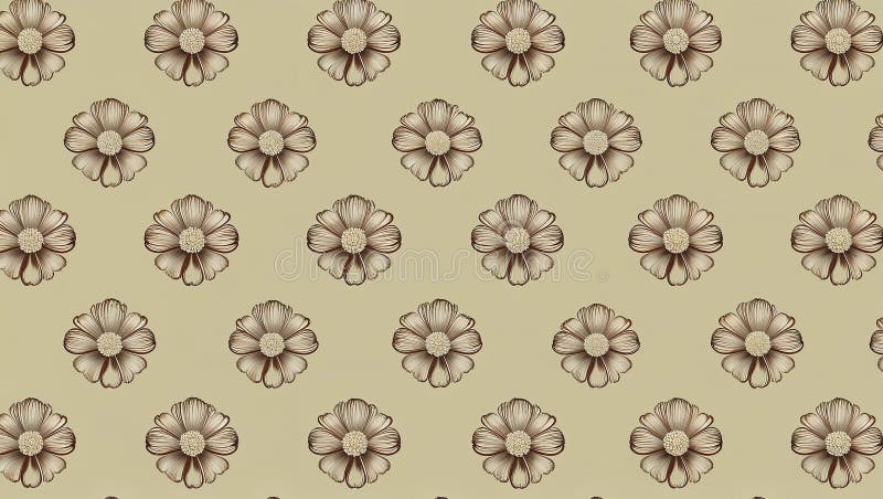 Beige Floral Pattern Creating a Stunning Visual Effect Stock ...