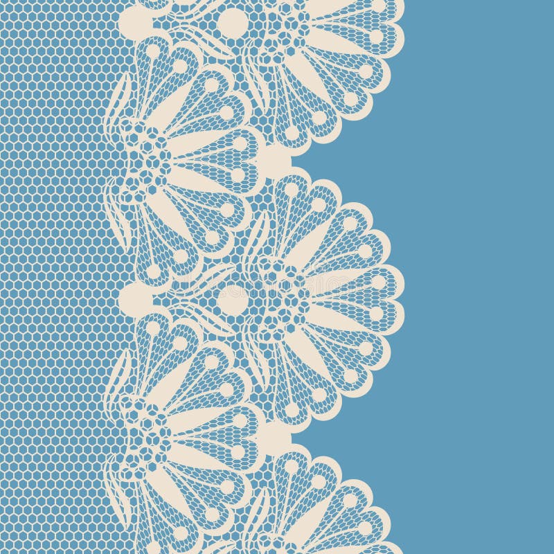 Beige flower lace border stock vector. Illustration of border - 58851957