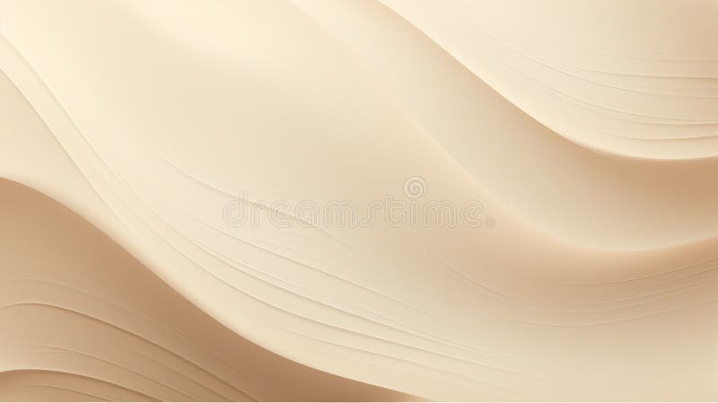 Beige Flowing Waves Abstract Background Vector Illustration Stock ...