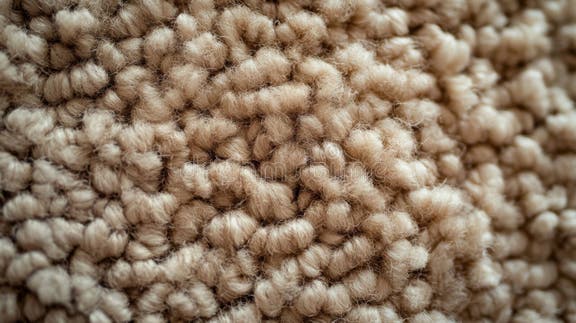 Beige Fluffy Carpet Texture Close Up View Stock Illustration ...