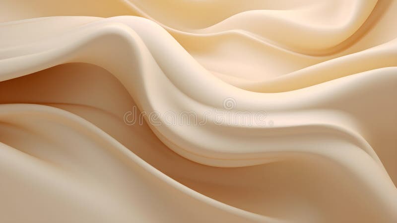Beige Fluid Flowing Forms Light Background. Artistic Design Stock ...