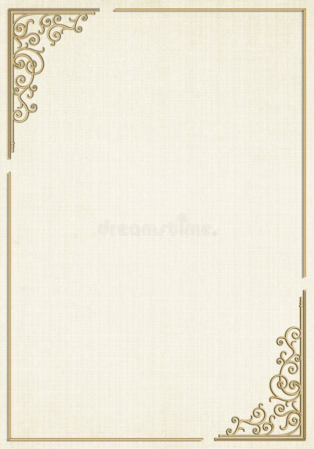 Beige Frame With Ornaments. Stock Illustration - Illustration of modern ...