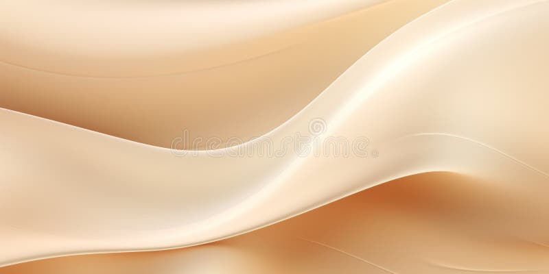 Beige Glossy Surface Creative Abstract Wavy Texture. Stock Illustration ...